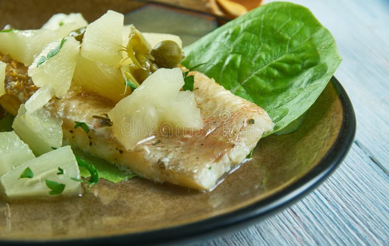 Broiled Snapper with Pineapple Salsa Stock Photo - Image of fish ...