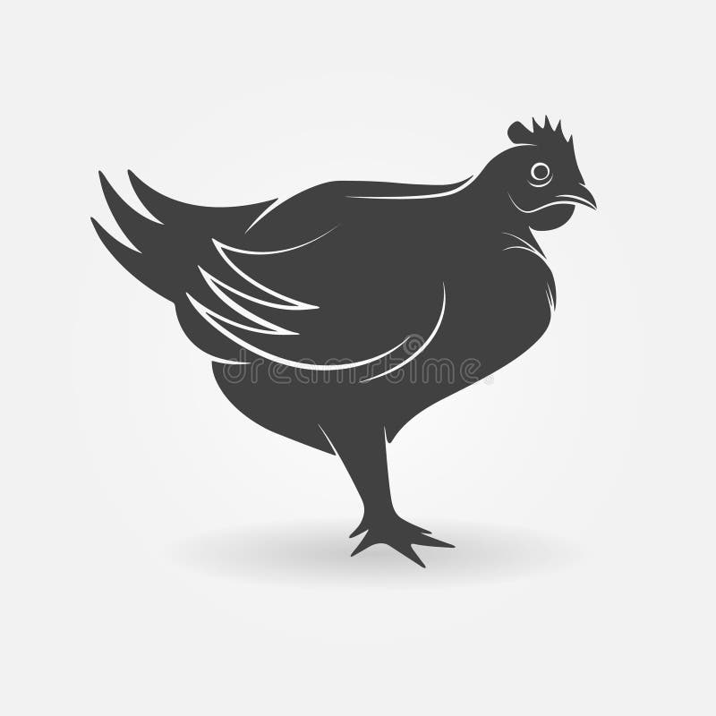 Broiler Chicken Vector Logo or Symbol Stock Vector - Illustration of ...