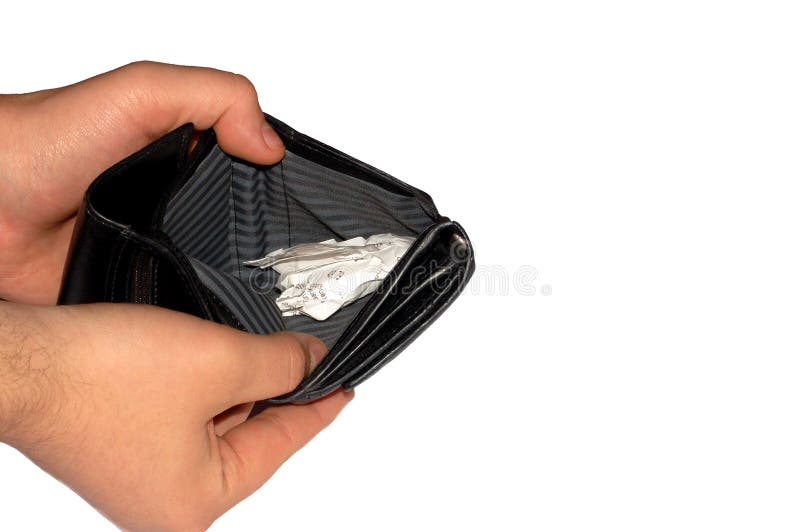 Broke stock image. Image of empty, bucks, income, bills - 1486295