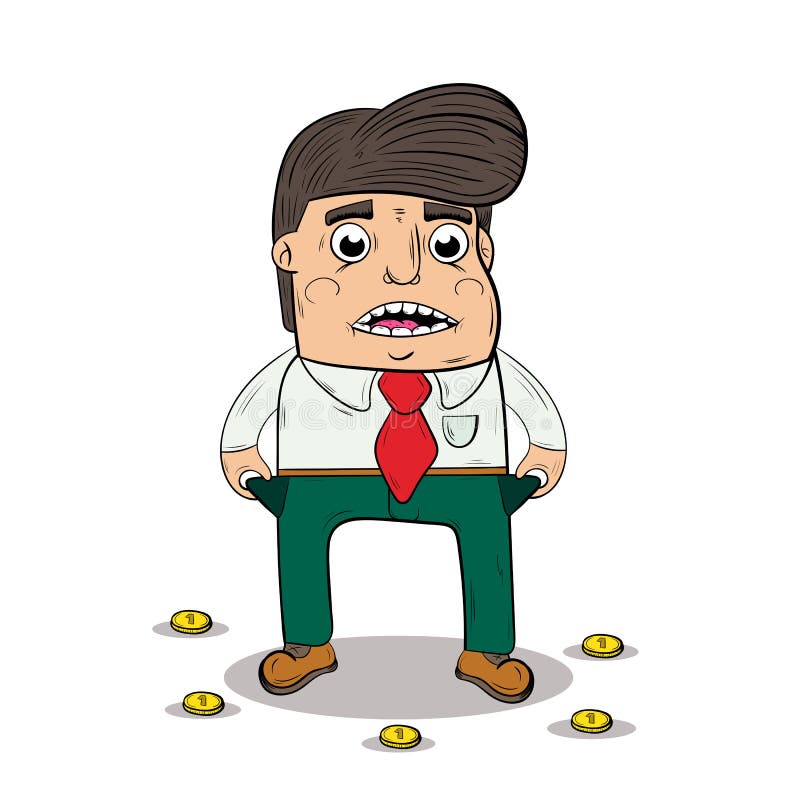 Poor Businessman Empty Pockets Stock Illustrations – 228 Poor ...