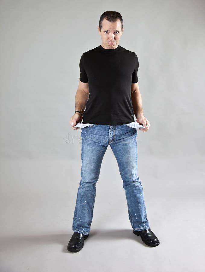 Broke man stock image. Image of failure, bankruptcy, empty - 18468367
