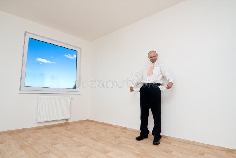 Broke Man stock photo. Image of aged, blue, structure - 6398974