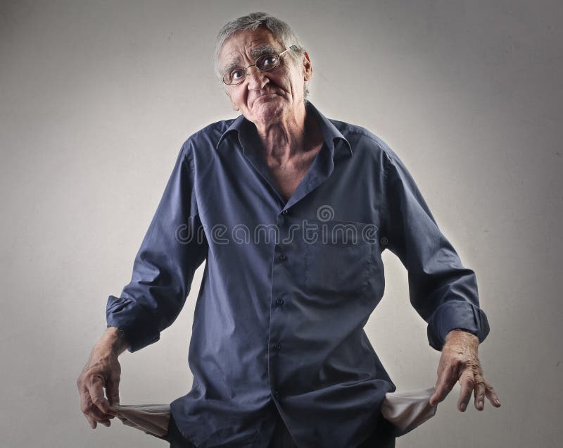 Broke man stock photo. Image of poor, pension, pocket - 63588844