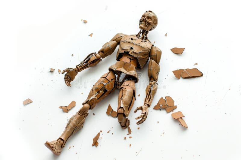 Broken Action Figure Illustration Stock Illustration - Illustration of ...