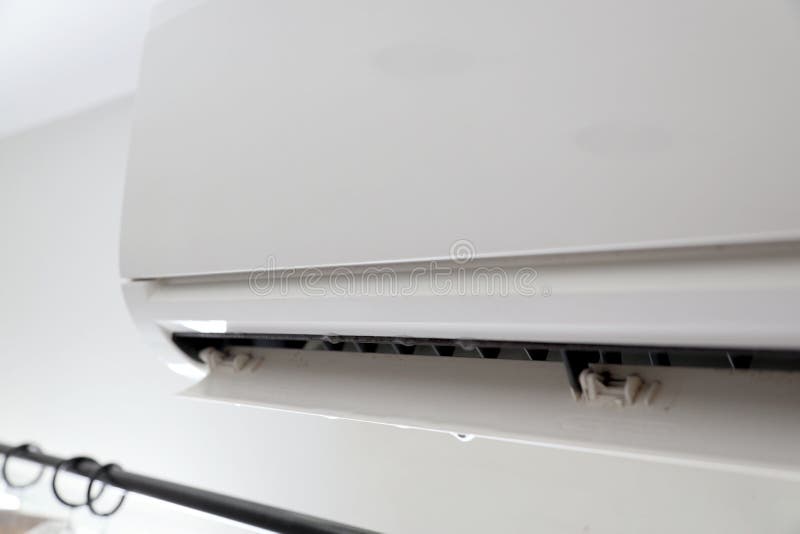 Broken Air Conditioner stock image. Image of electricity - 245637911