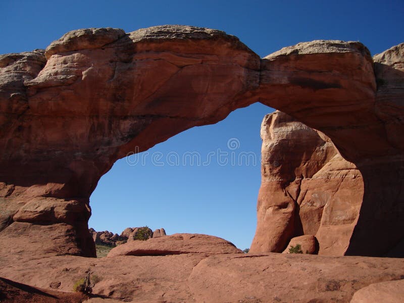 Broken Arch Trail stock image. Image of natural, rocks - 3441847