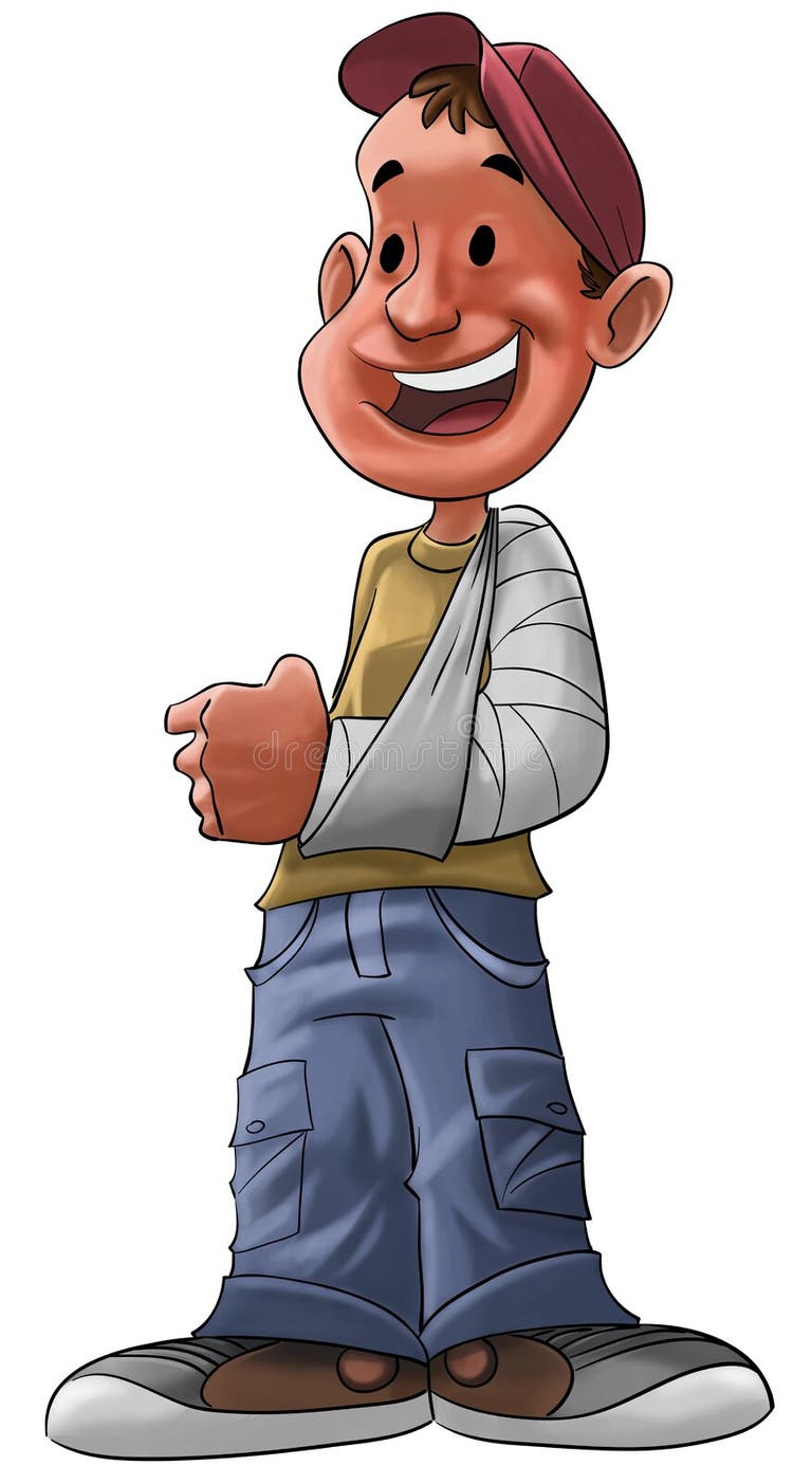 Cartoon Boy Broken Arm Stock Illustrations – 247 Cartoon Boy Broken Arm ...