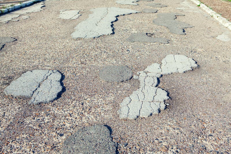 Asphalt Road Surface Crack Ruins Stock Photos - Free & Royalty-Free ...