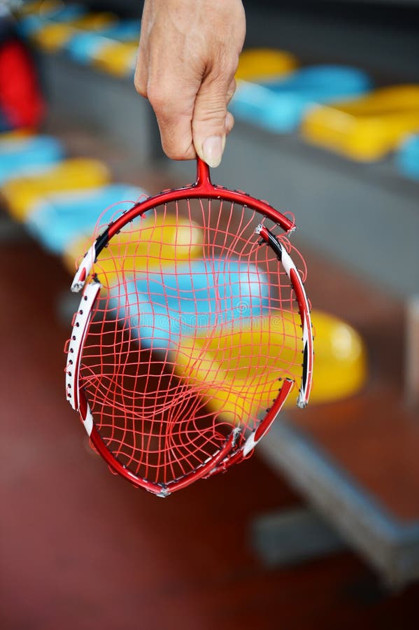 Broken badminton racket stock image. Image of sport, details - 31668701