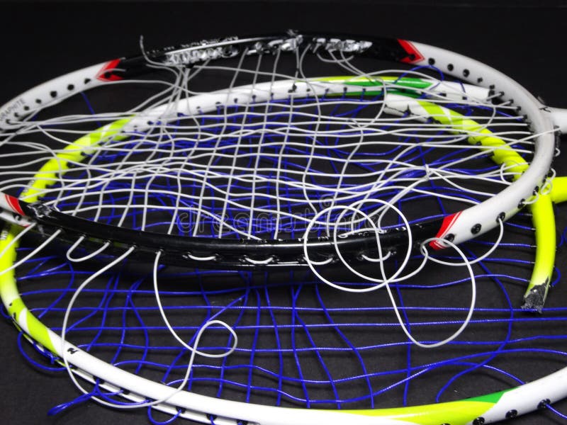 Broken badminton racket stock photo. Image of magenta - 45337186