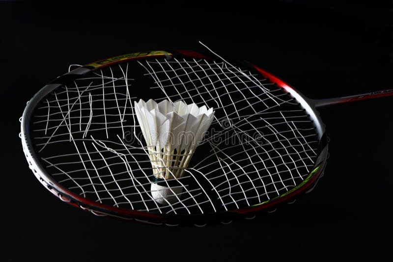 Broken badminton strings stock image. Image of feather - 90469953