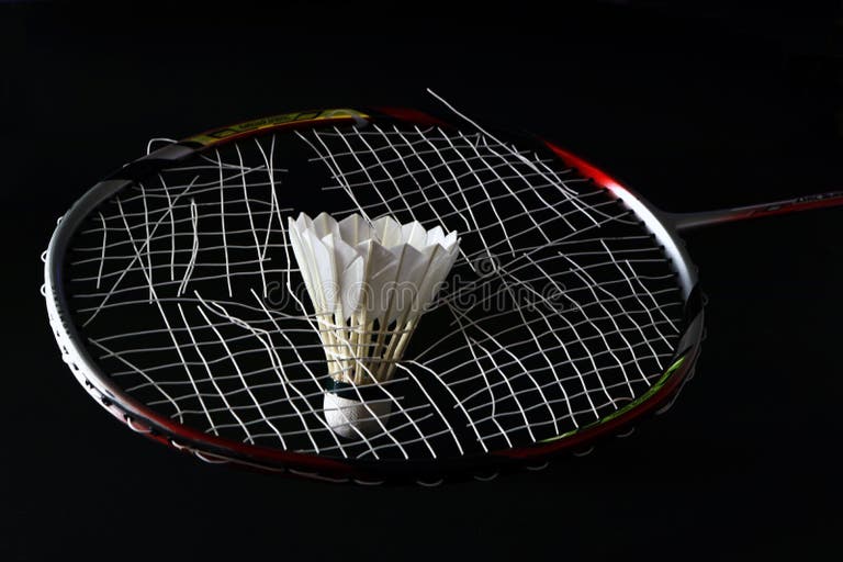 Broken badminton strings stock image. Image of feather - 90469953