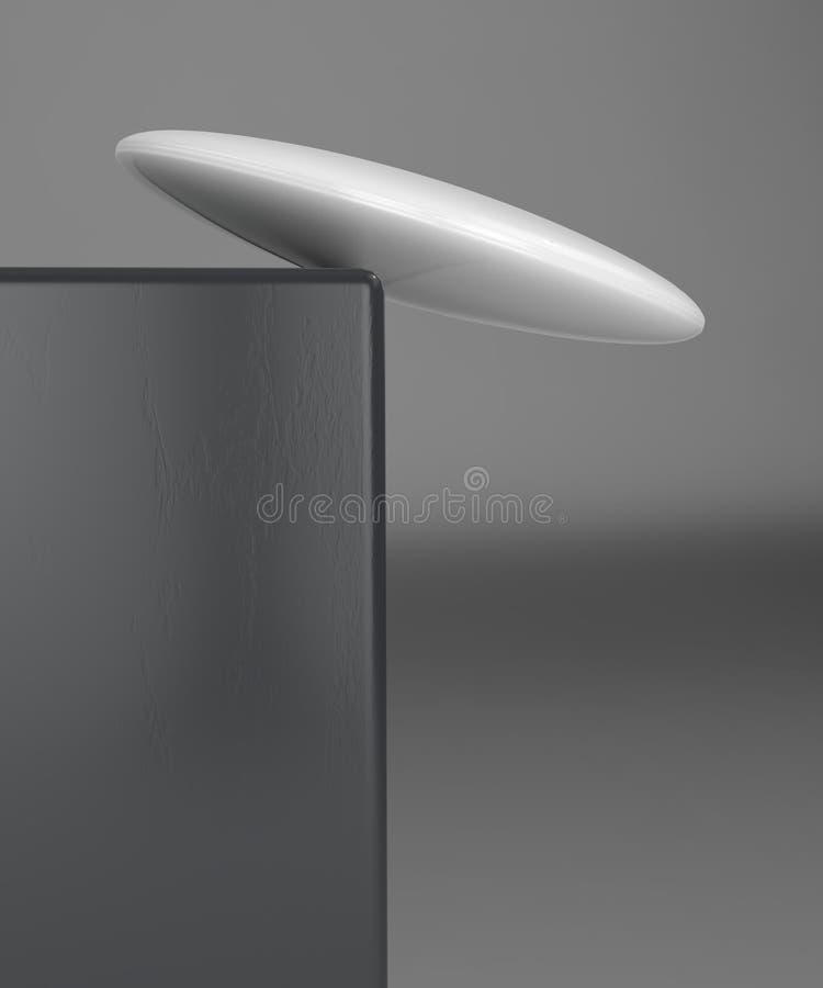 Broken Balance Falling White Stone 3d Illustration Stock Illustration ...