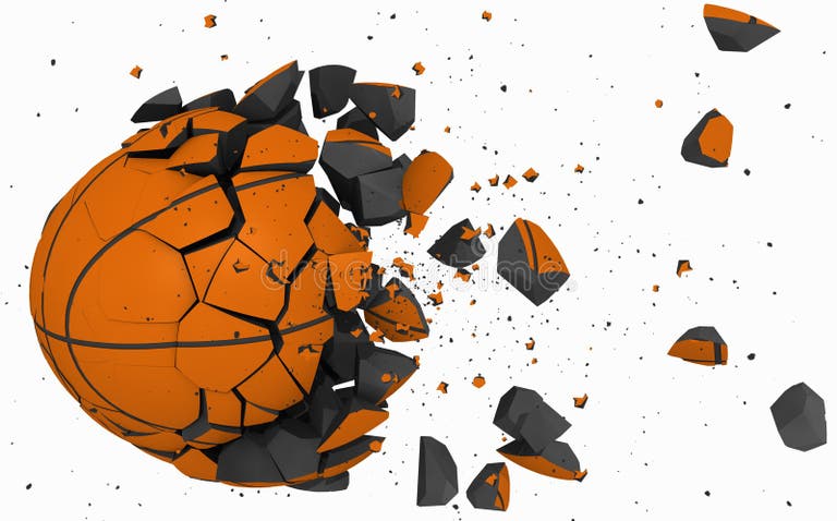 Broken ball stock illustration. Illustration of broken - 49980502