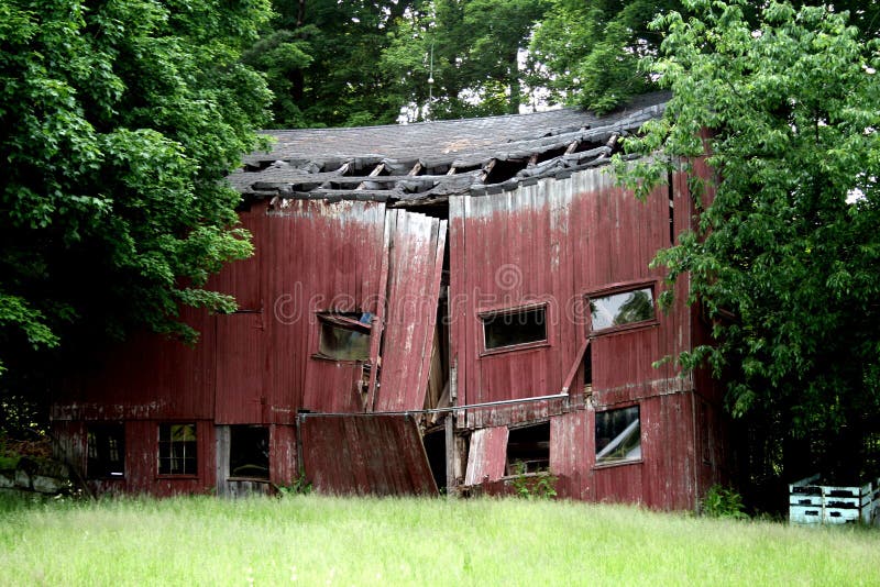 Broken Barn stock image. Image of outdoors, outdoor, country - 14497913