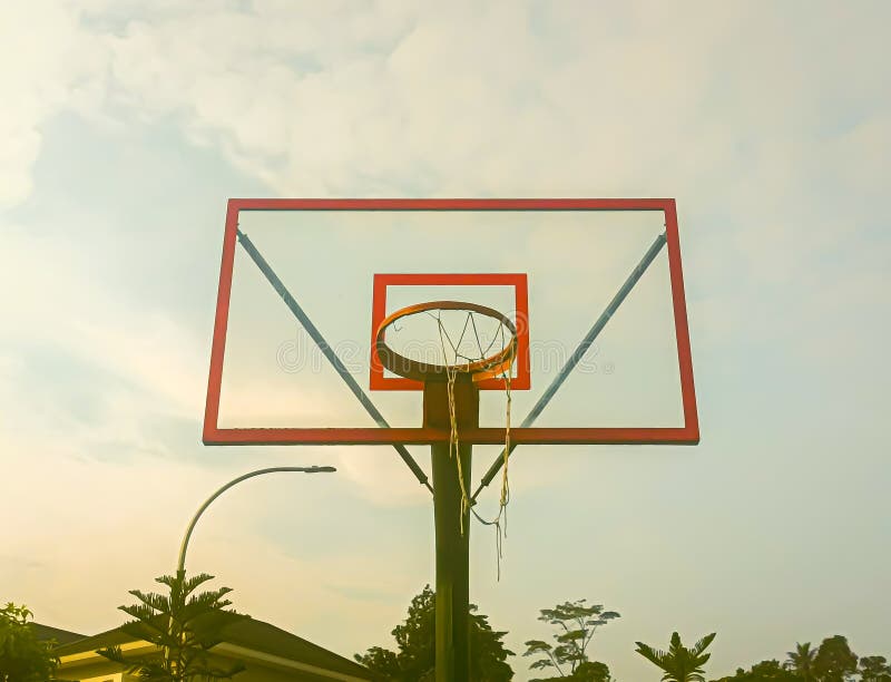 Broken basketball ring stock photo. Image of green, advertising - 277953260