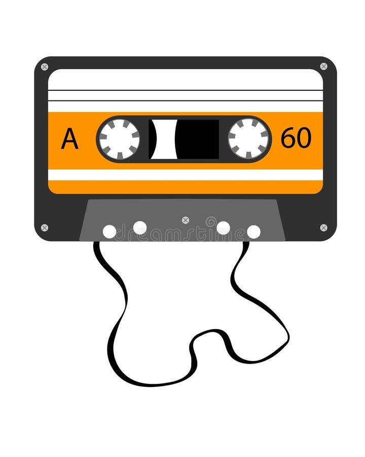 Broken Cassette stock vector. Illustration of graphic - 3144537