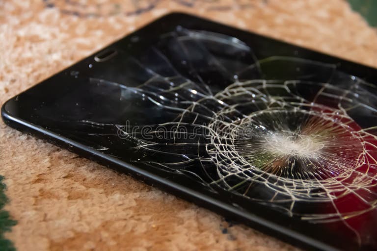 Broken Black Screen on Personal Notebook Editorial Stock Photo - Image ...