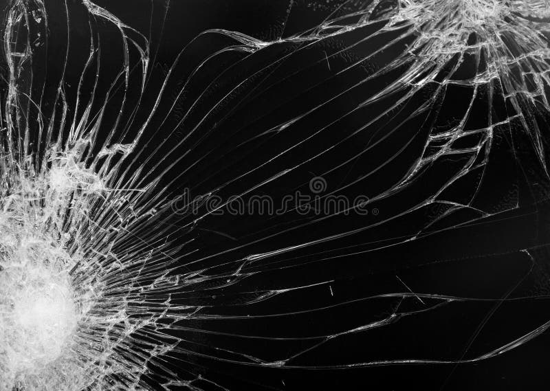 Broken Black Screen of the Smartphone Close Up Stock Image - Image of ...