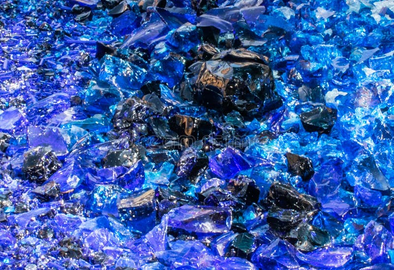 Broken blue glass stock image. Image of broken, artificial - 125850685