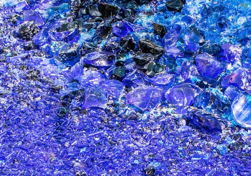 Broken blue glass stock photo. Image of shatter, broken - 125850964