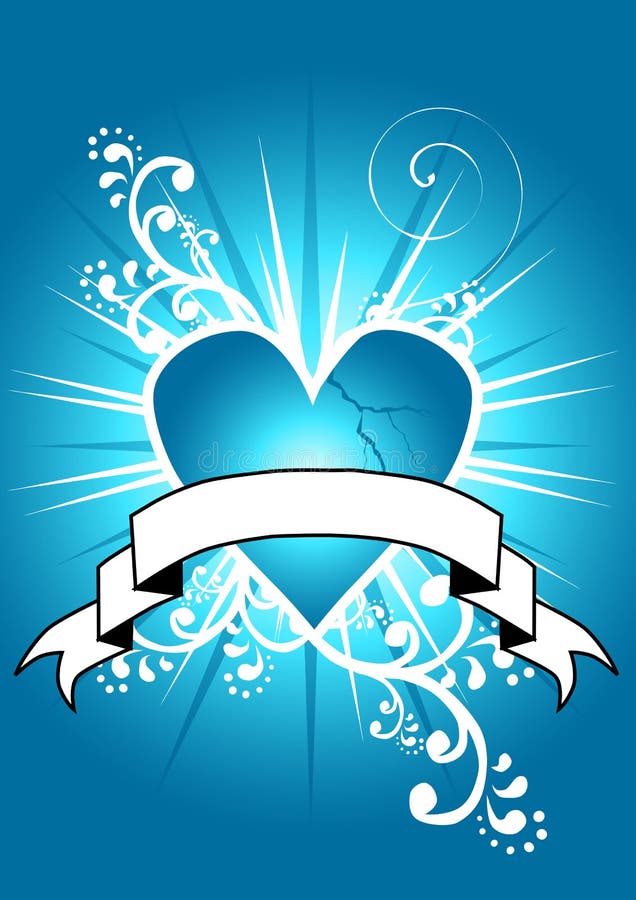 Valentine Missing You Heart Stock Illustration - Illustration of ...