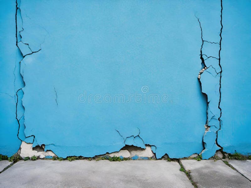 Broken of Blue Wall Background Texture Stock Illustration ...