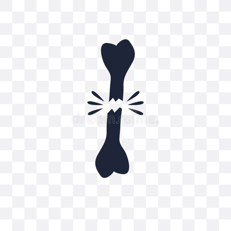 Broken Bone Transparent Icon. Broken Bone Symbol Design from Hum Stock ...