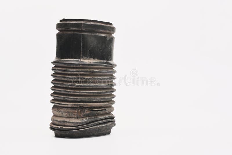 Broken Boot Cover of a Car Shock Absorber. Isolate Stock Photo - Image ...