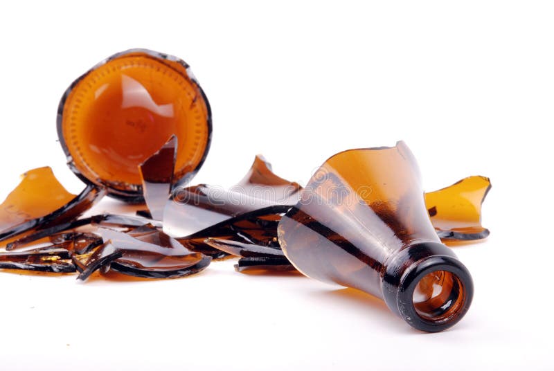 Broken bottle stock photo. Image of piece, broken, smash - 8255556