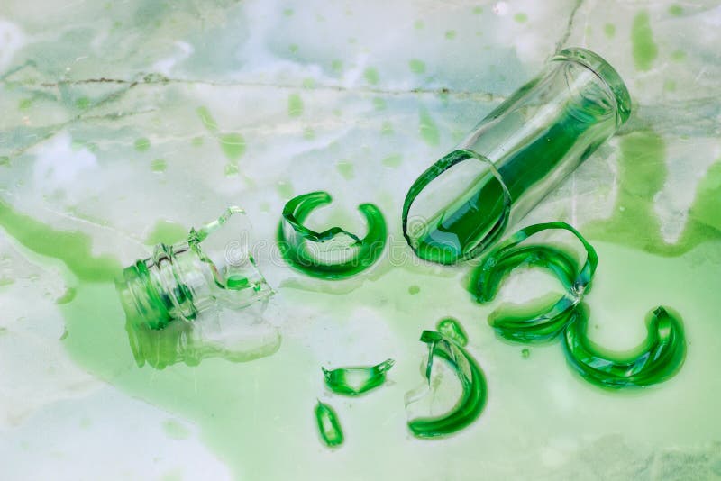 Broken bottle glass stock photo. Image of destruction - 13016344