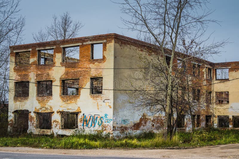 Broken Brick House stock photo. Image of abandoned, structure - 93259008