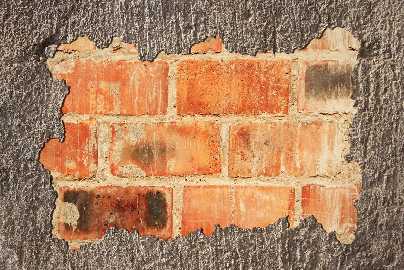 Broken brick wall stock photo. Image of cracked, crack - 36782830