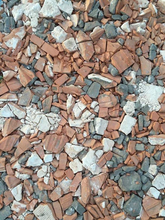 Broken bricks stock photo. Image of wall, construction - 75233768