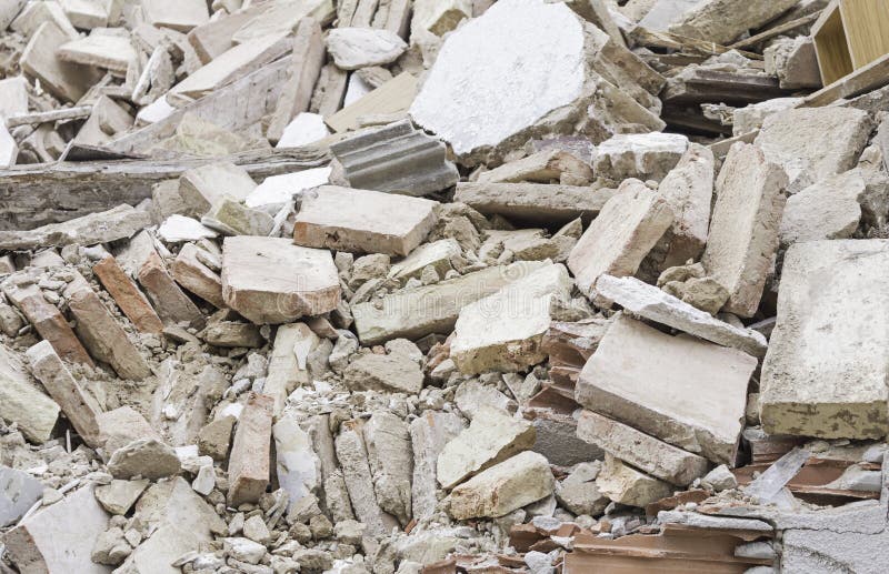 Broken bricks stock image. Image of industry, demolition - 42374813