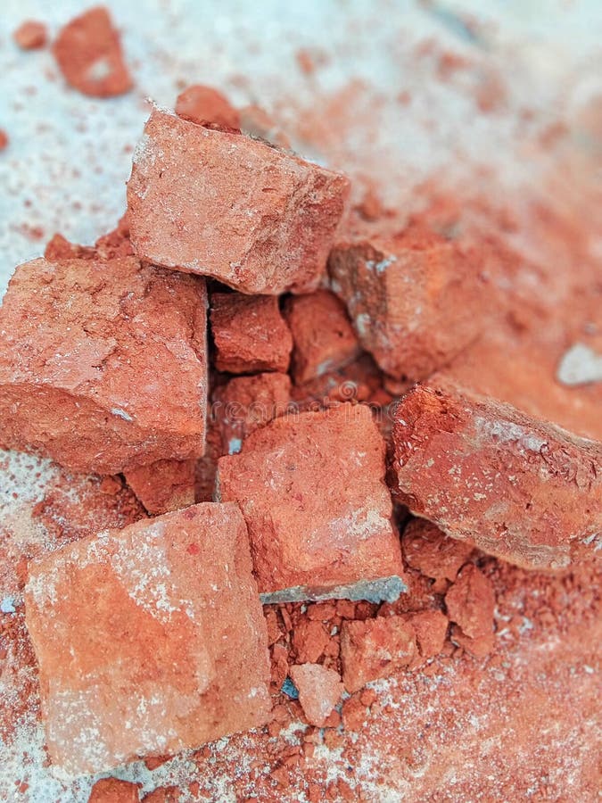 Broken Bricks in Different Patterns Stock Photo - Image of halves, surface: 347819570