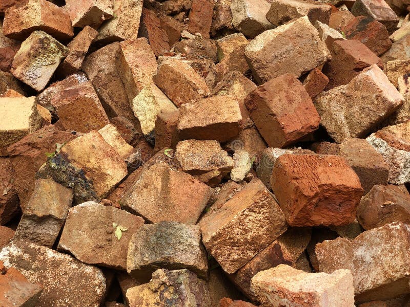 Broken Bricks Stack stock image. Image of brick, bricks - 186839493