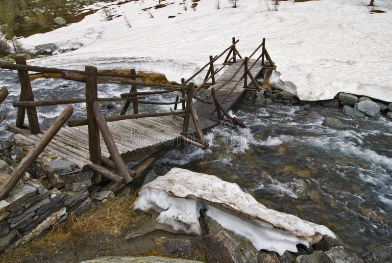 Broken bridge stock image. Image of rock, interruption - 5396047