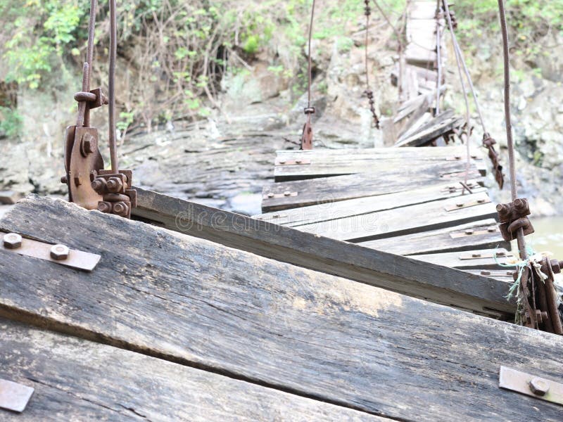 Broken Bridge in East Java Village Stock Photo - Image of bridge ...