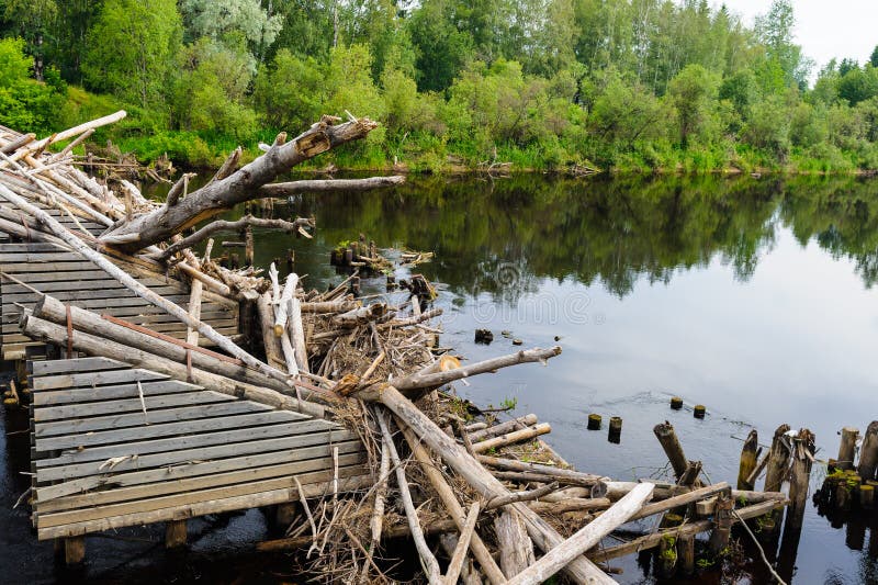 Broken bridge stock photo. Image of footpath, hiking, bridge - 6871102