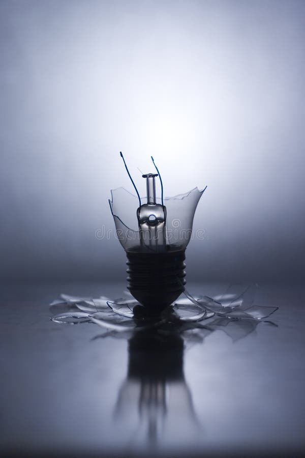 Broken Bulb stock photo. Image of intelligent, eureka, illuminate - 145012