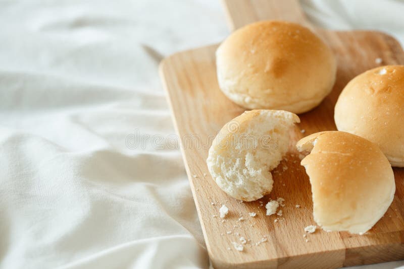 Broken buns stock image. Image of bakery, piece, brown - 76161103