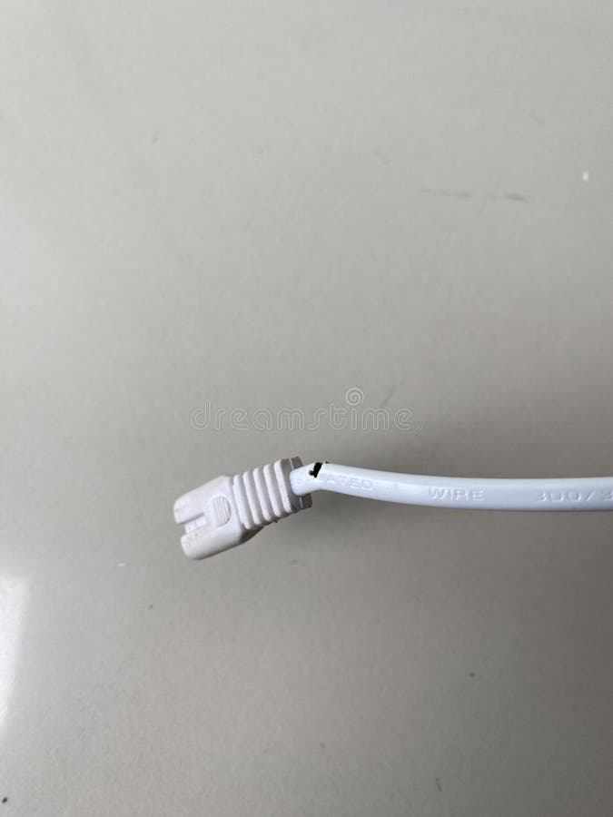 Broken Cable Cause of Mouse Stock Photo - Image of light, drawing ...