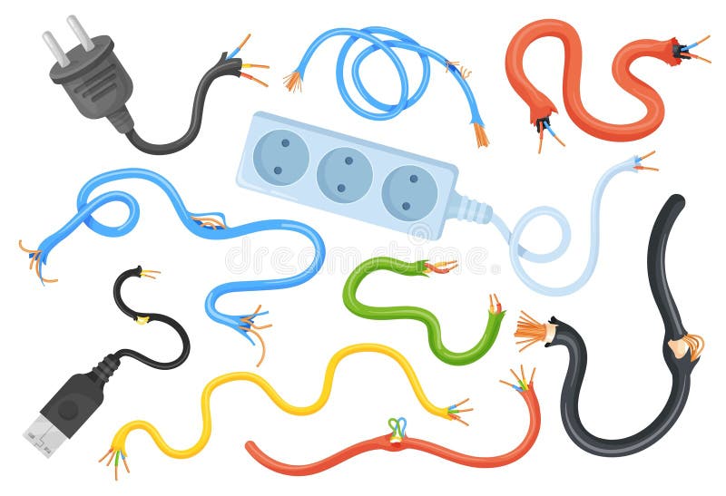 Electrical Wire Broken Stock Illustrations – 979 Electrical Wire Broken ...
