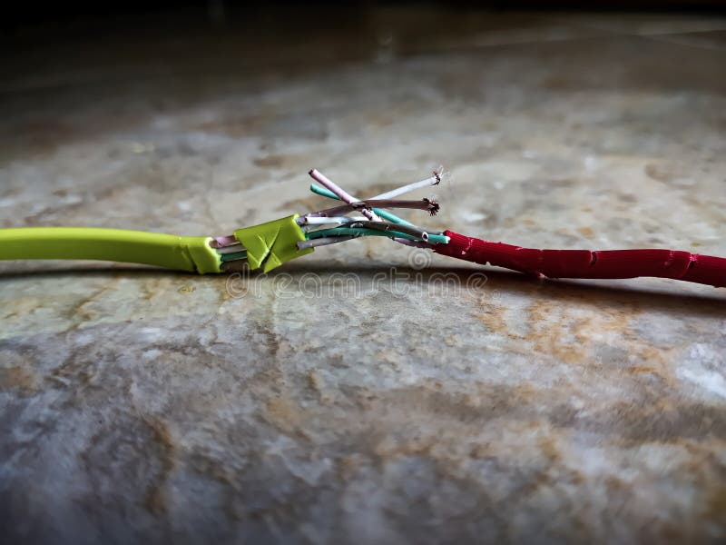 Broken Cables that are Not Used at Home Stock Photo - Image of used ...