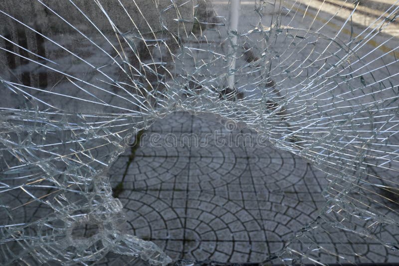 Broken canopy glass stock photo. Image of cracked, transparent - 107481898