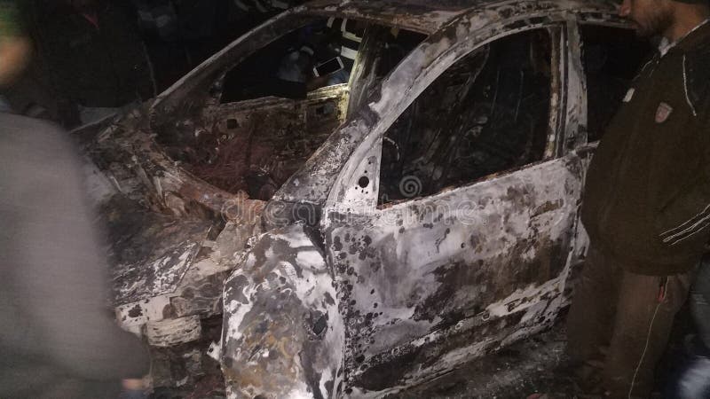 Broken Car As Fire ðŸ”¥ Work Stock Photo - Image of fire, accidentally ...