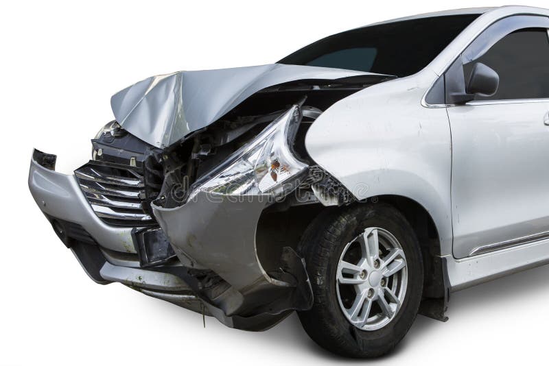Broken car in the studio stock photo. Image of crash - 92426170