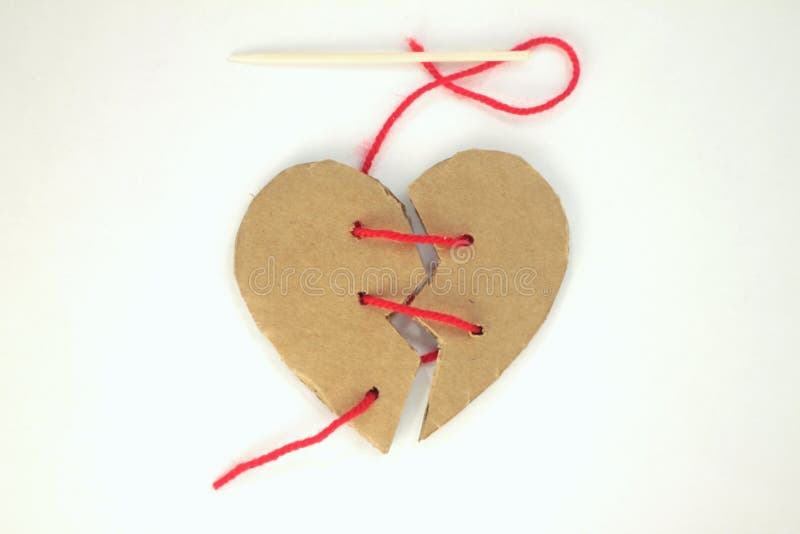 Broken Cardboard Box Isolated on White Background Stock Photo - Image ...