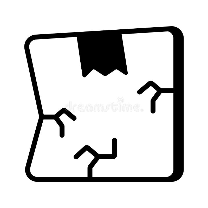 Broken Parcel stock vector. Illustration of vector, battered - 332233499